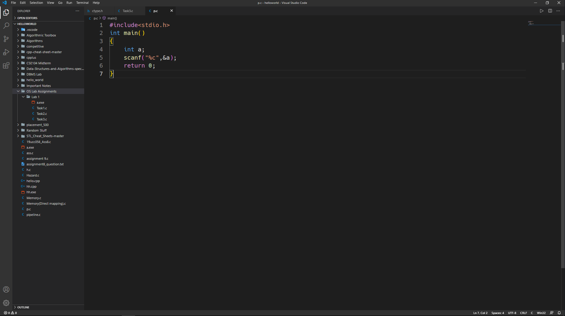 C/C++ Error Checking doesn't work for a missing '}' at the end of a ...