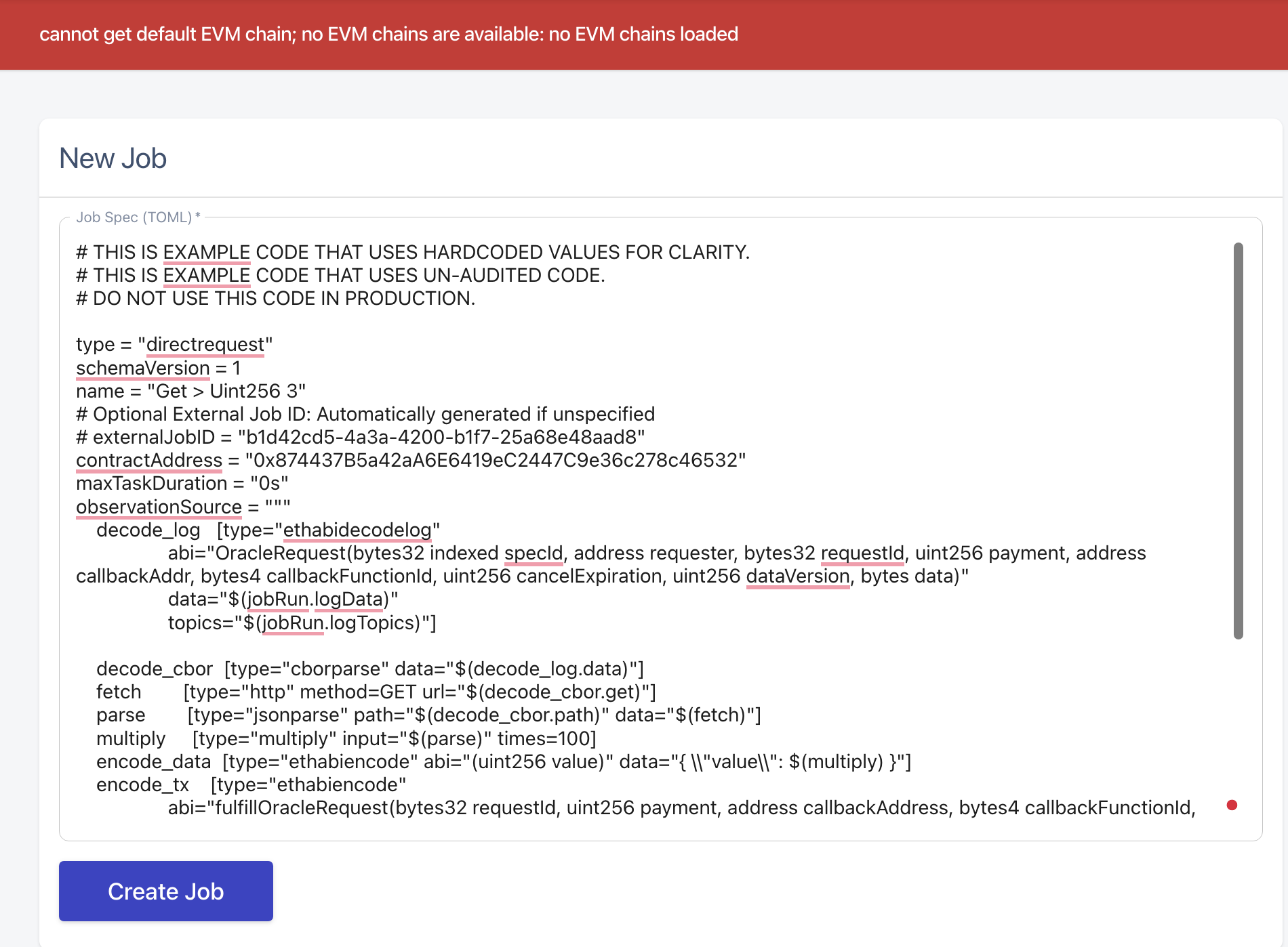 [DEVEL] EVM connections not working on new node · Issue #7278 · smartcontractkit/chainlink · GitHub