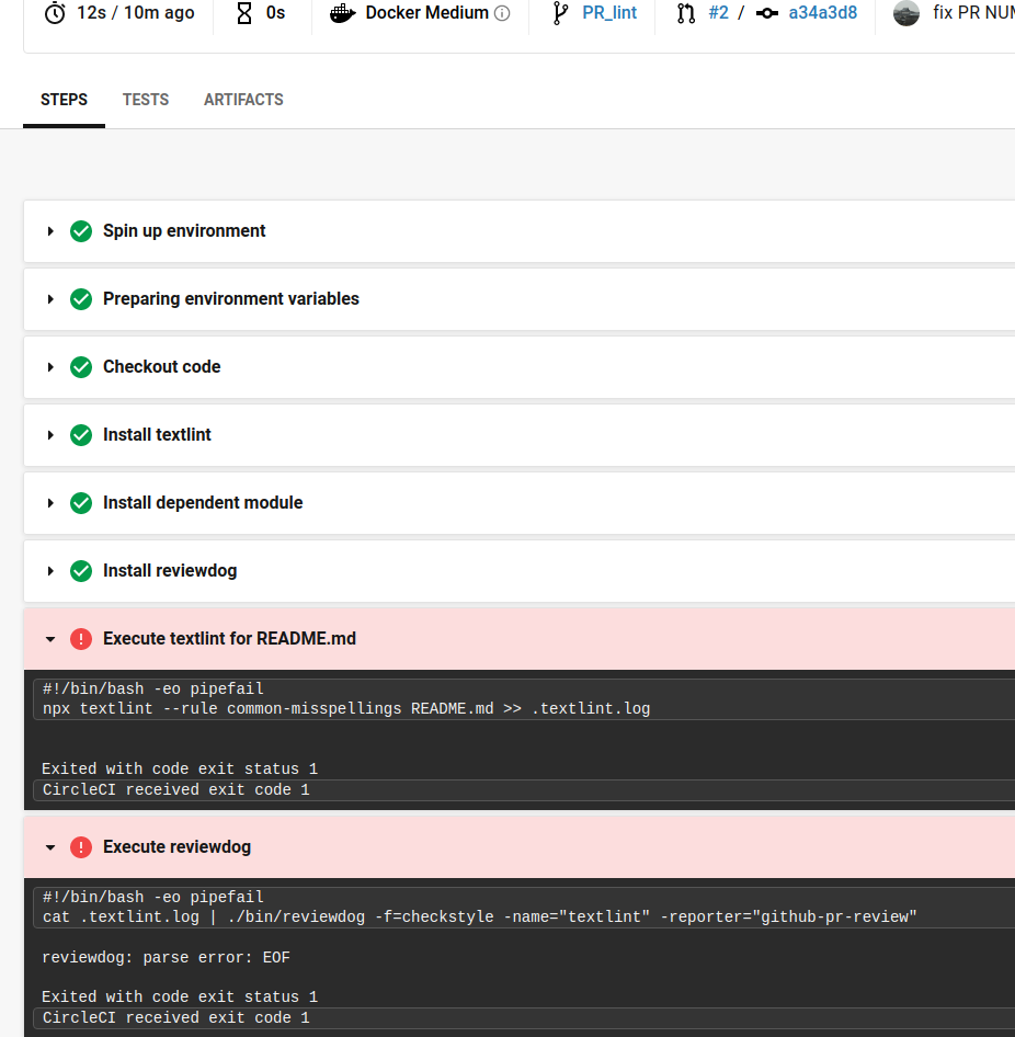 reviewdog: this is not PullRequest build · Issue #889 · reviewdog/reviewdog · GitHub