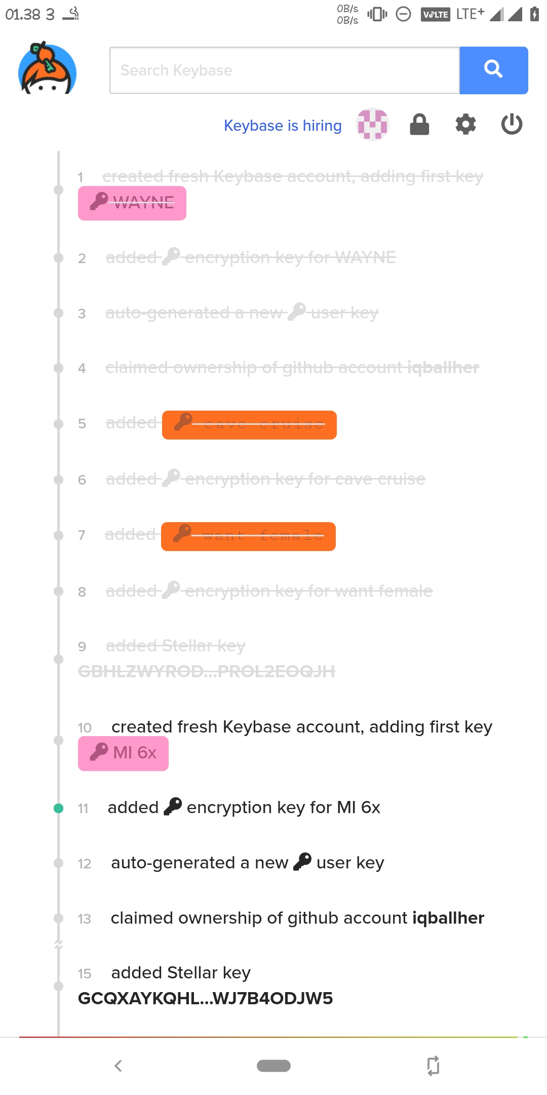 My wallet data changed and I lost my XLM coins · Issue #21458 · keybase/client · GitHub
