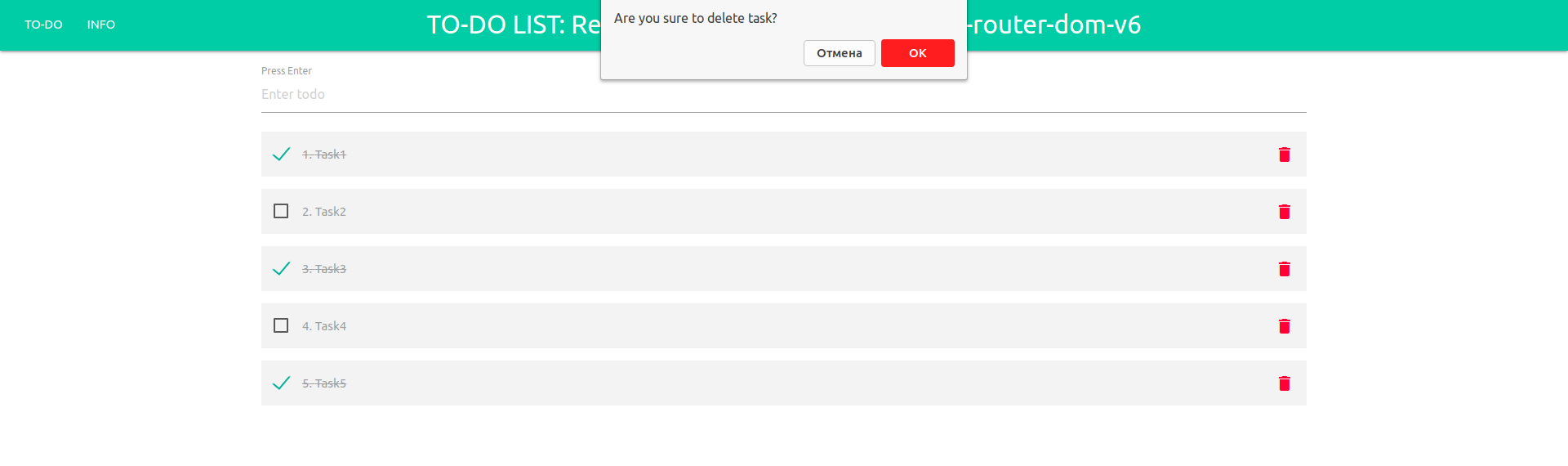 Github Arteminfinityapptodoreacttypescriptmaterializecss See The Screenshots In Readme