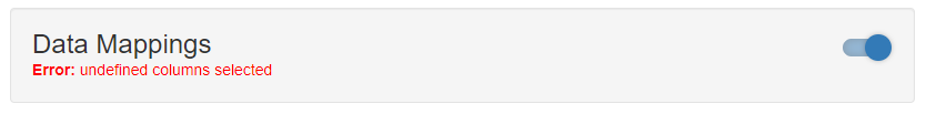 If PARAM does not exist in the data the Data Mappings UI does not populate. · Issue #478 ...