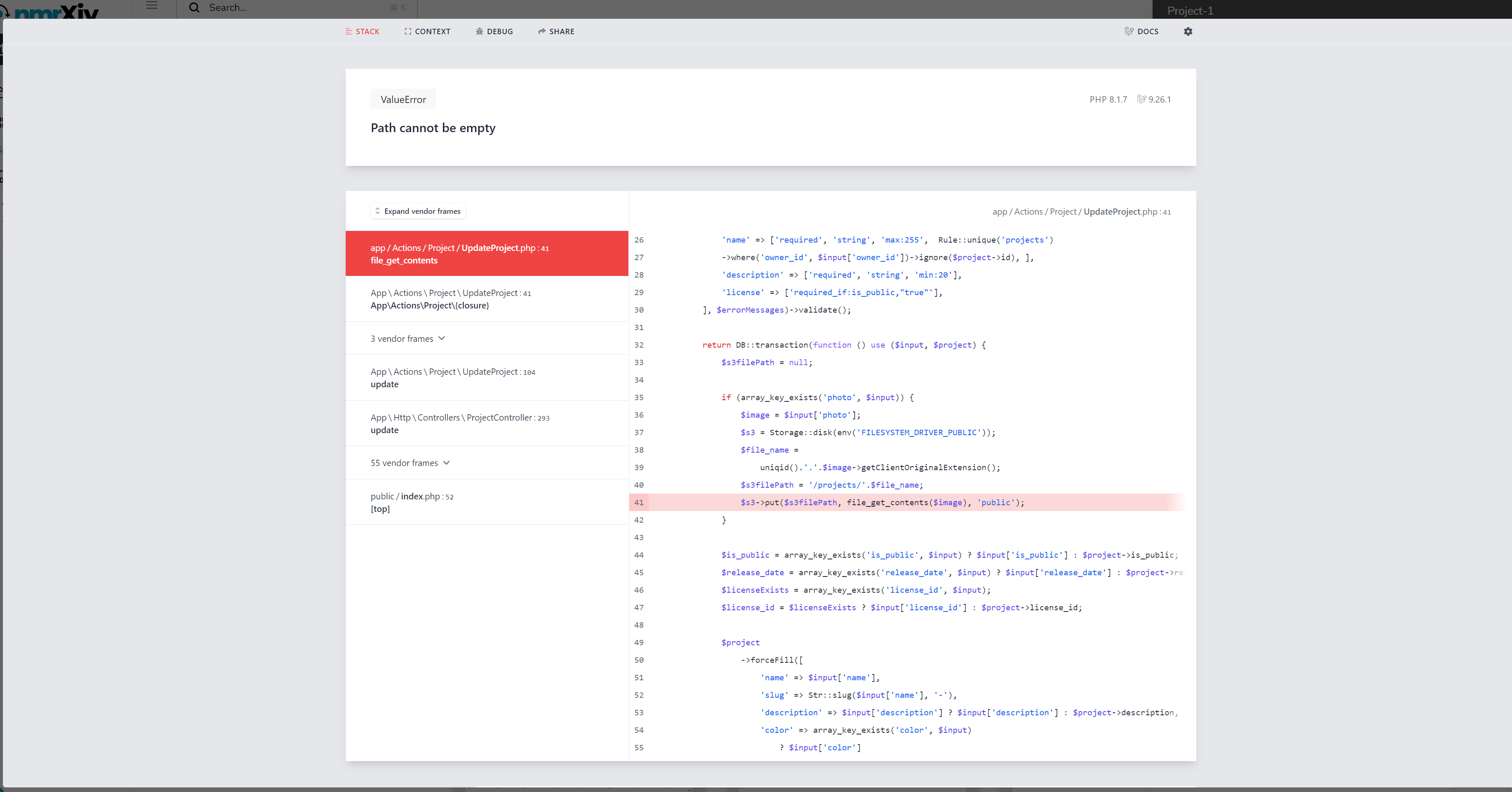 Error while uploading project profile image. · Issue #468 · NFDI4Chem/nmrxiv · GitHub