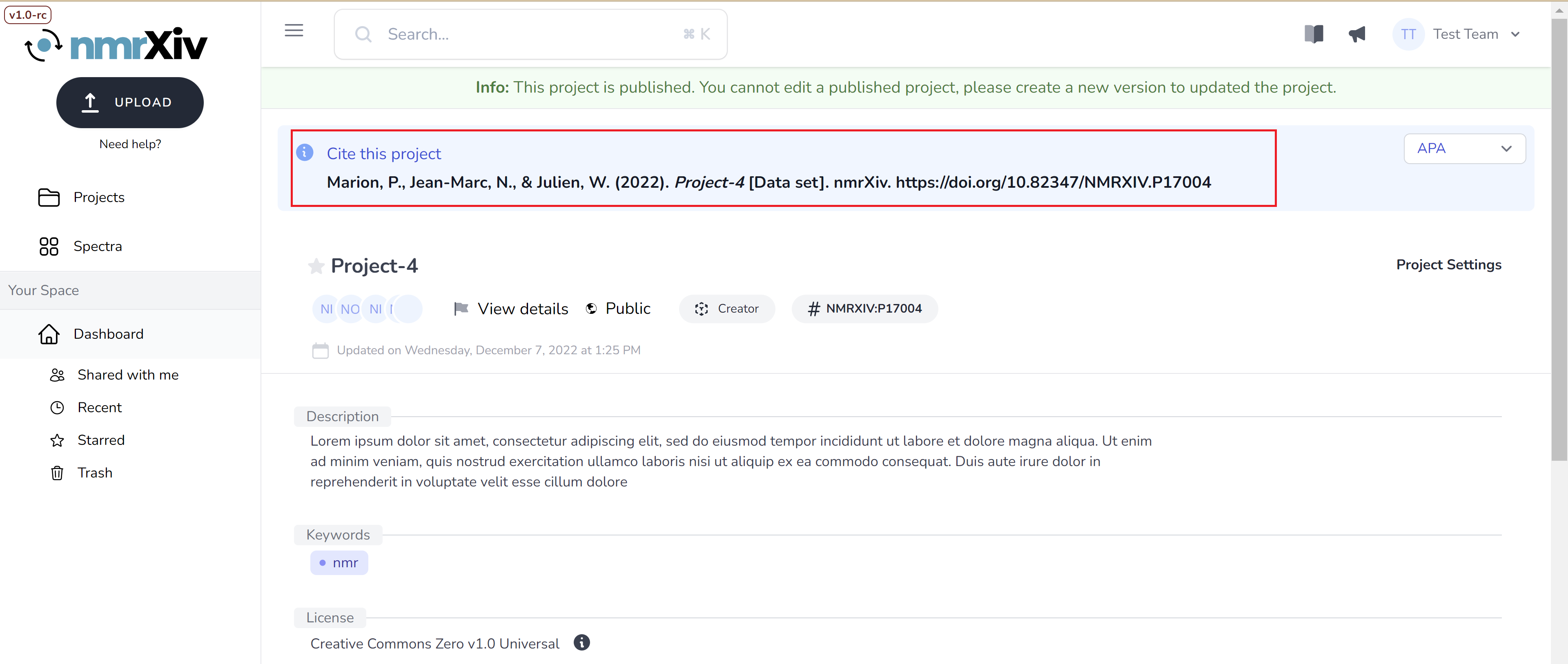 Shouldn't Citation info also include all member's name? · Issue #665 · NFDI4Chem/nmrxiv · GitHub