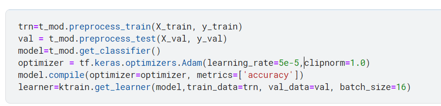 Turning on Gradient Clipping · Issue #432 · amaiya/ktrain · GitHub