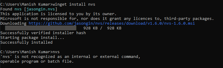 Add Prompt To Restart Shell Or Reload The Path Variable · Issue 1085 · Microsoftwinget Cli