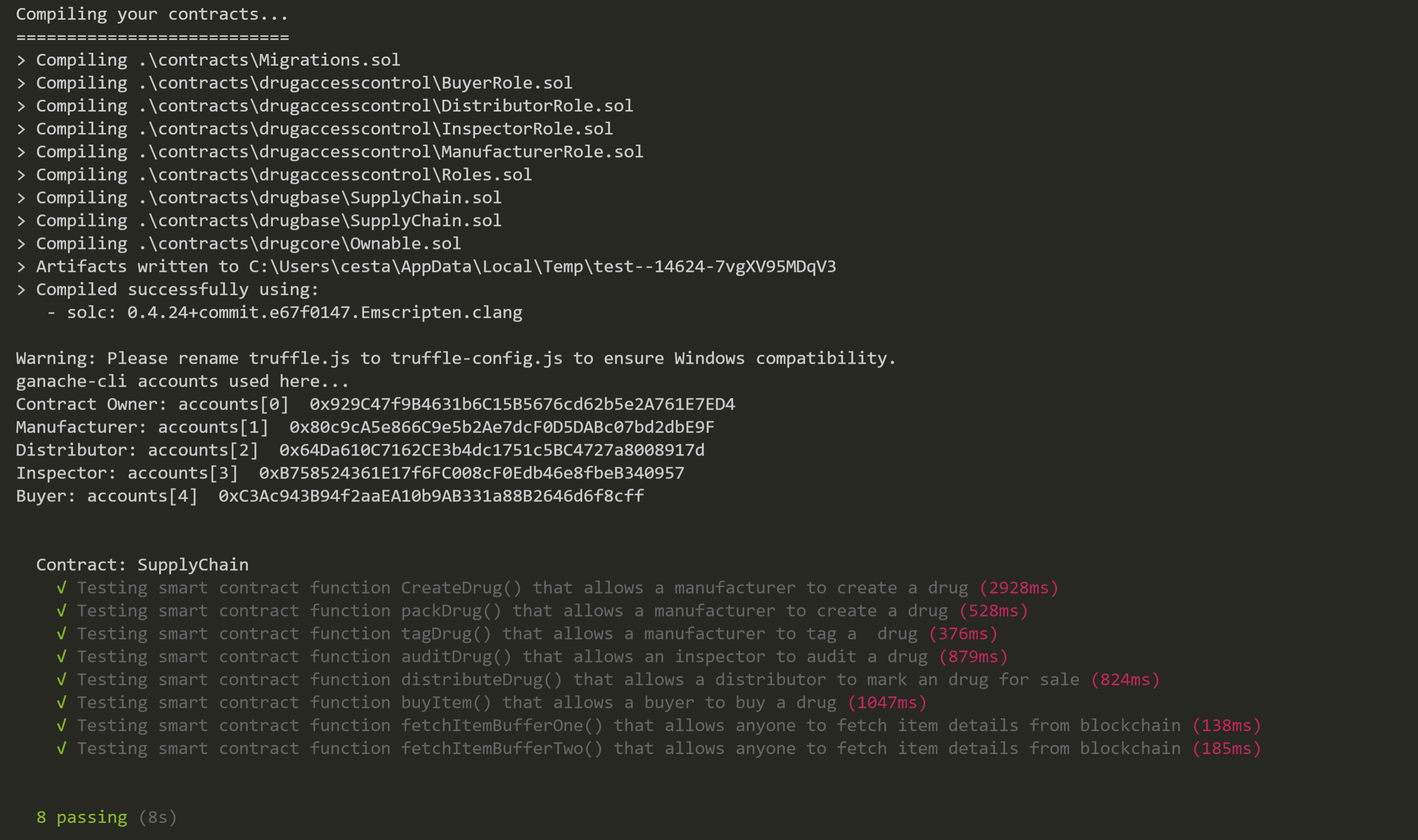 GitHub - Fcestau/drug-supply-chain-dapp: UDACITY Nanodegree Program - Blockchain developer
