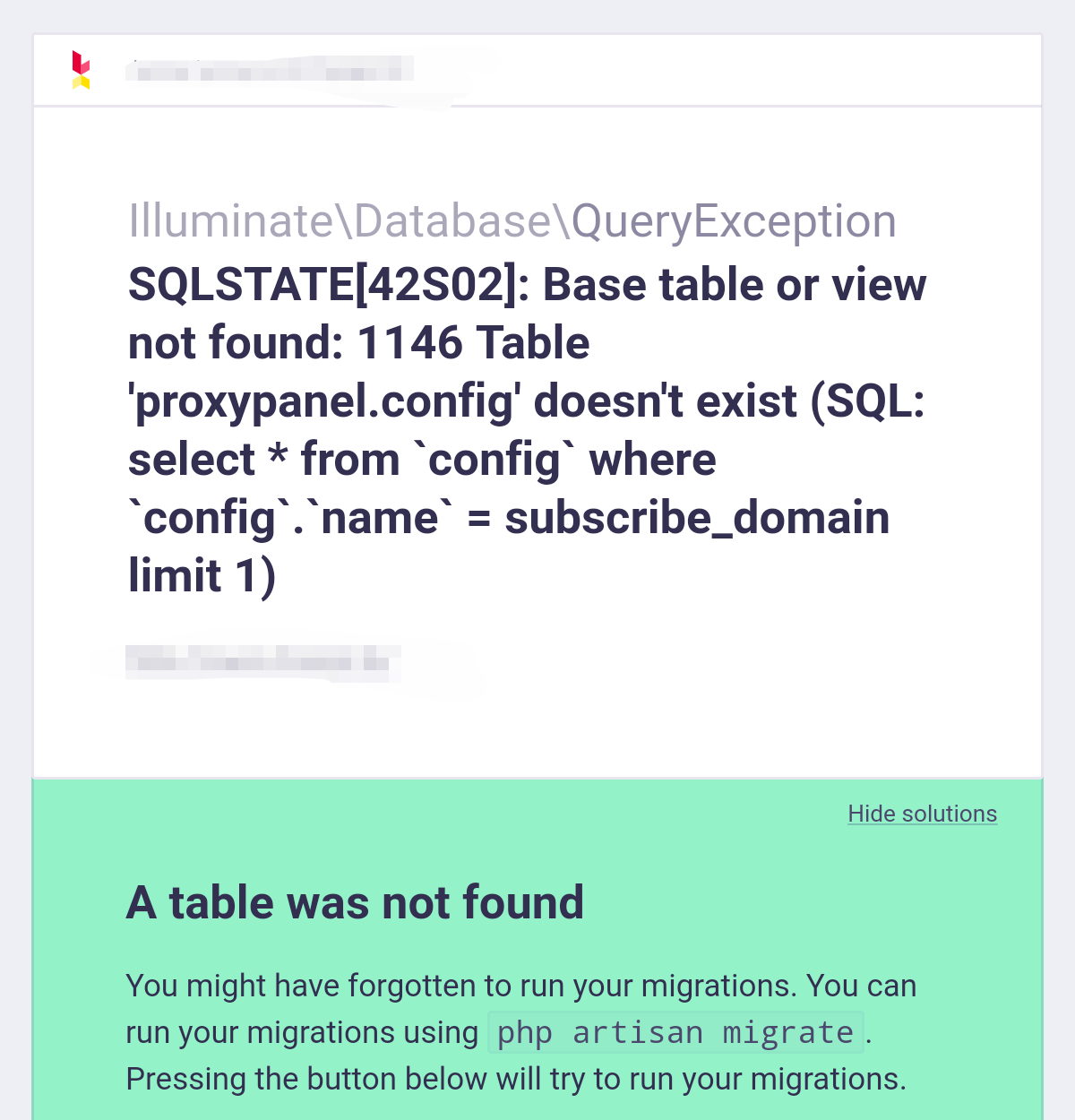 安装后出现数据库错误 · Issue #35 · ProxyPanel/ProxyPanel · GitHub