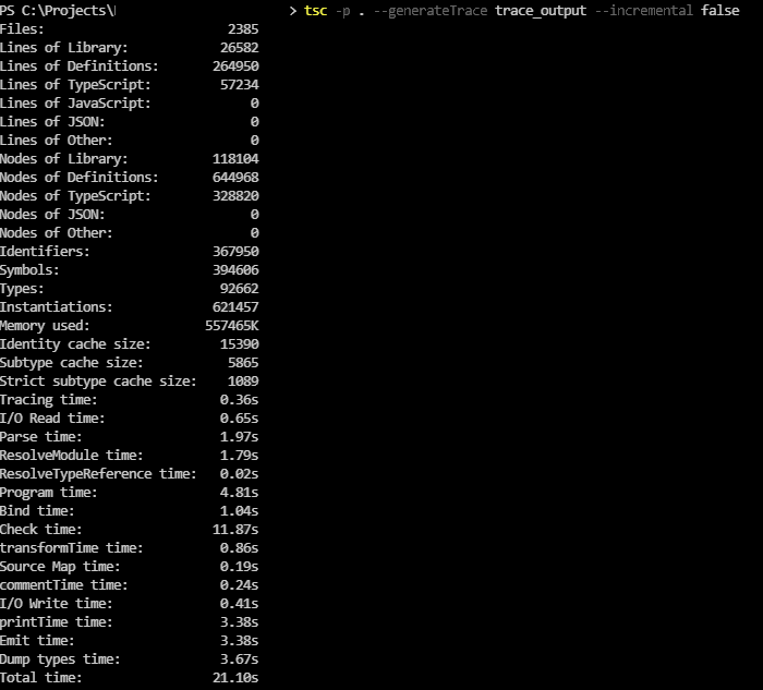 tsc check time step takes too long · Issue #44146 · microsoft/TypeScript · GitHub
