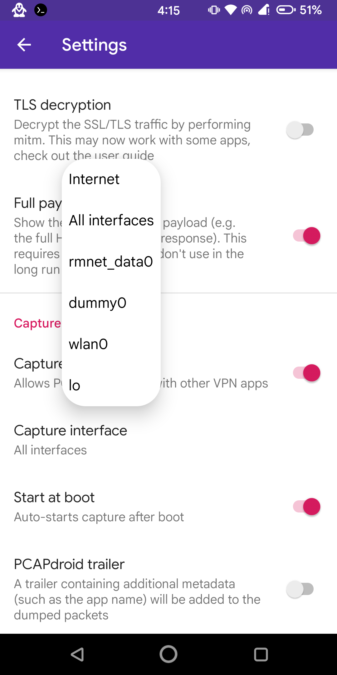add capture interface option · Issue #265 · emanuele-f/PCAPdroid · GitHub
