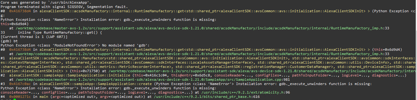 AVS SDK 1.21 bootup crash · Issue #1824 · alexa/avs-device-sdk · GitHub