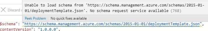 Default Custom Template Unable To Load Schema · Issue 848 · Azureazure Resource Manager