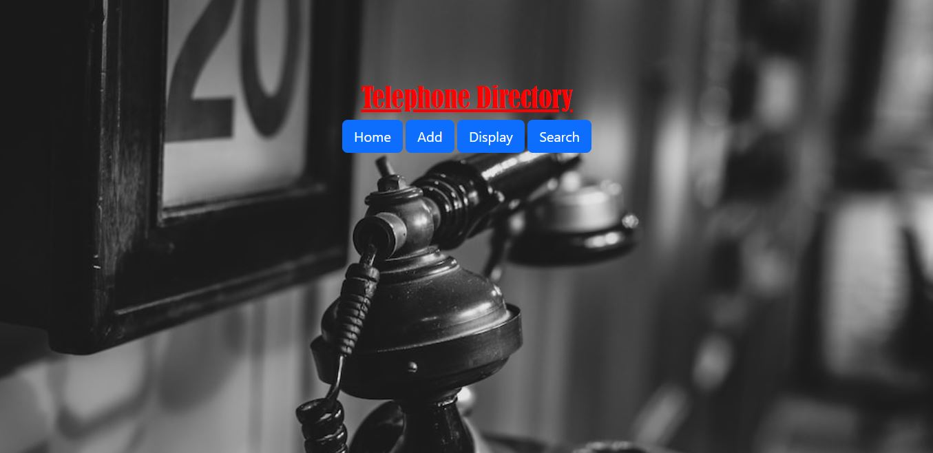 GitHub - Aravindgoud3/Telephone_Directory