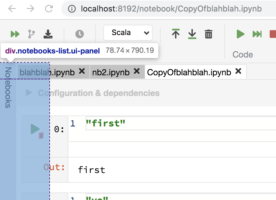Unable to select the leftmost tab of the notebook ui when the notebook tree ui is collapsed ...