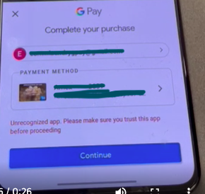 Unrecognized app. Please make sure you trust the app before proceeding · Issue #119 · google-pay ...