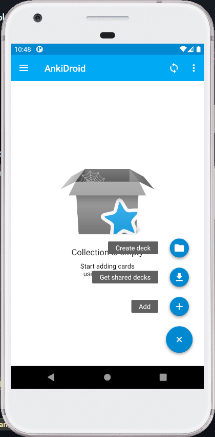 Improve the UI for the Add Decks button · Issue #8223 · ankidroid/Anki-Android · GitHub