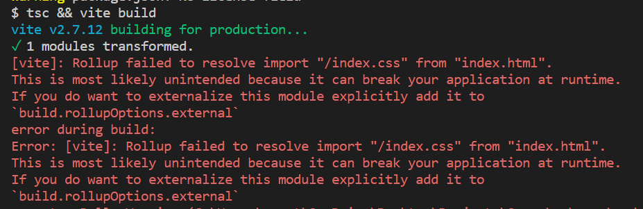 Production build Failure · Issue #1 · shallonkobusinge/react-ts-vite ... Production build Failure · Issue #1 · shallonkobusinge/react-ts-vite ...