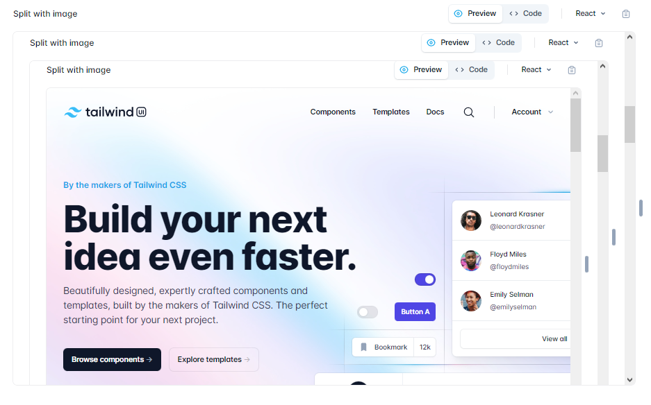 Tailwind Logo Redirects To Main Site Within Preview Of Tailwind Ui · Issue 1480 · Tailwindlabs 