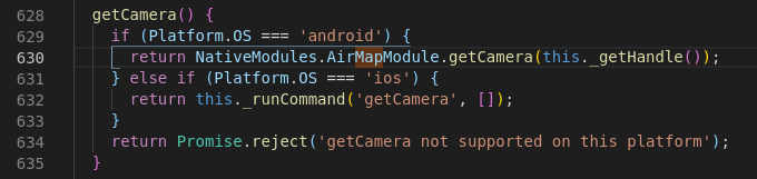 While using react-native-maps: cannot read property 'getCamera' of ...