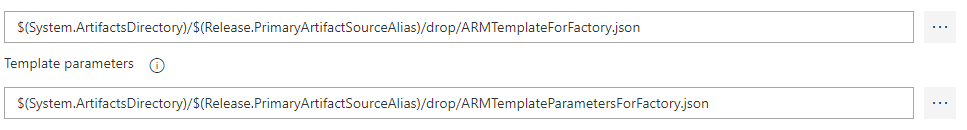 ARM template deployment v3 - Parameter overriding UI doesn't support Release ...