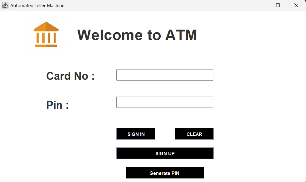 GitHub - saraswatibalotiya/ATM-Machine: It is a standalone Java ...