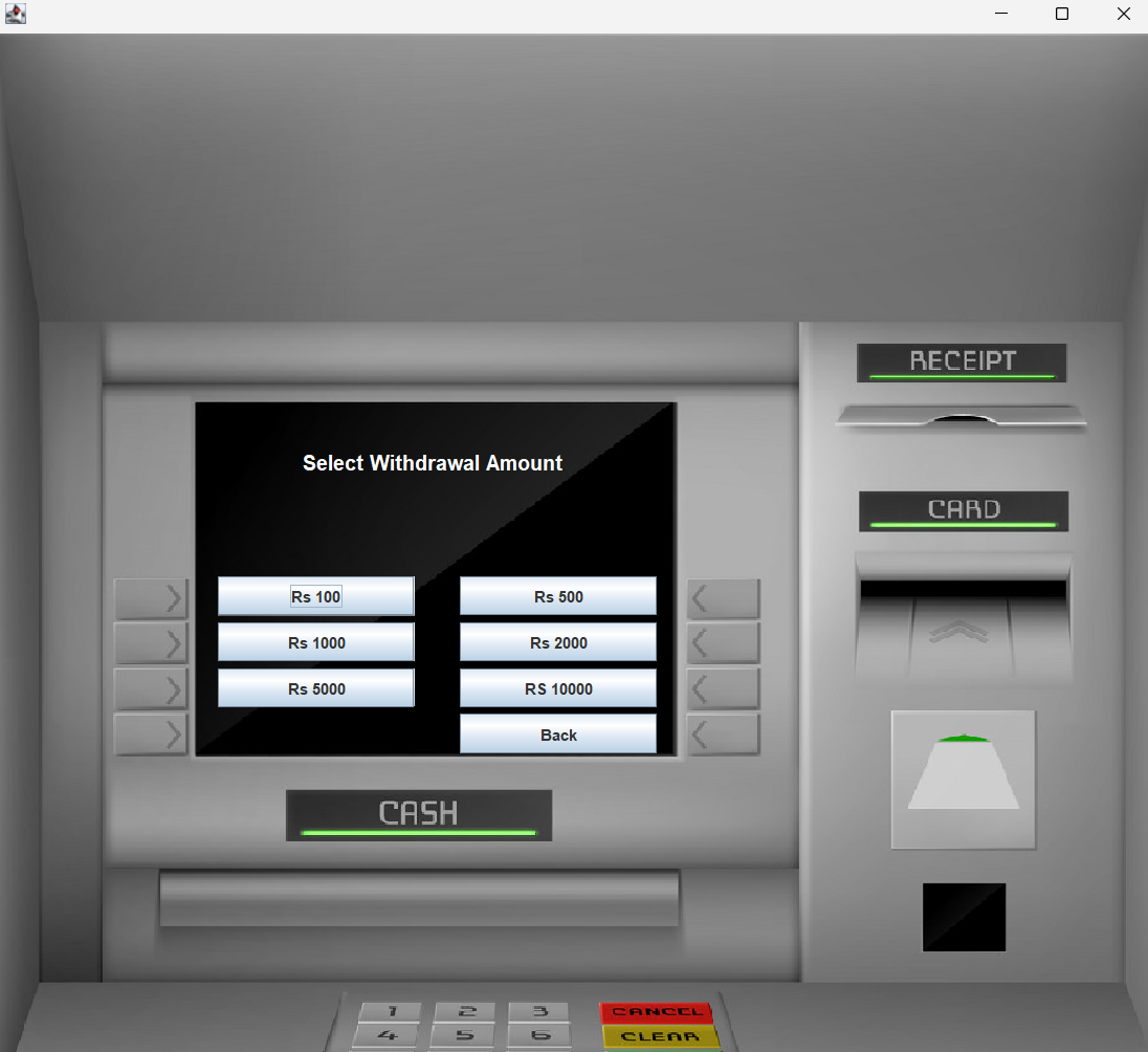 GitHub - saraswatibalotiya/ATM-Machine: It is a standalone Java ...