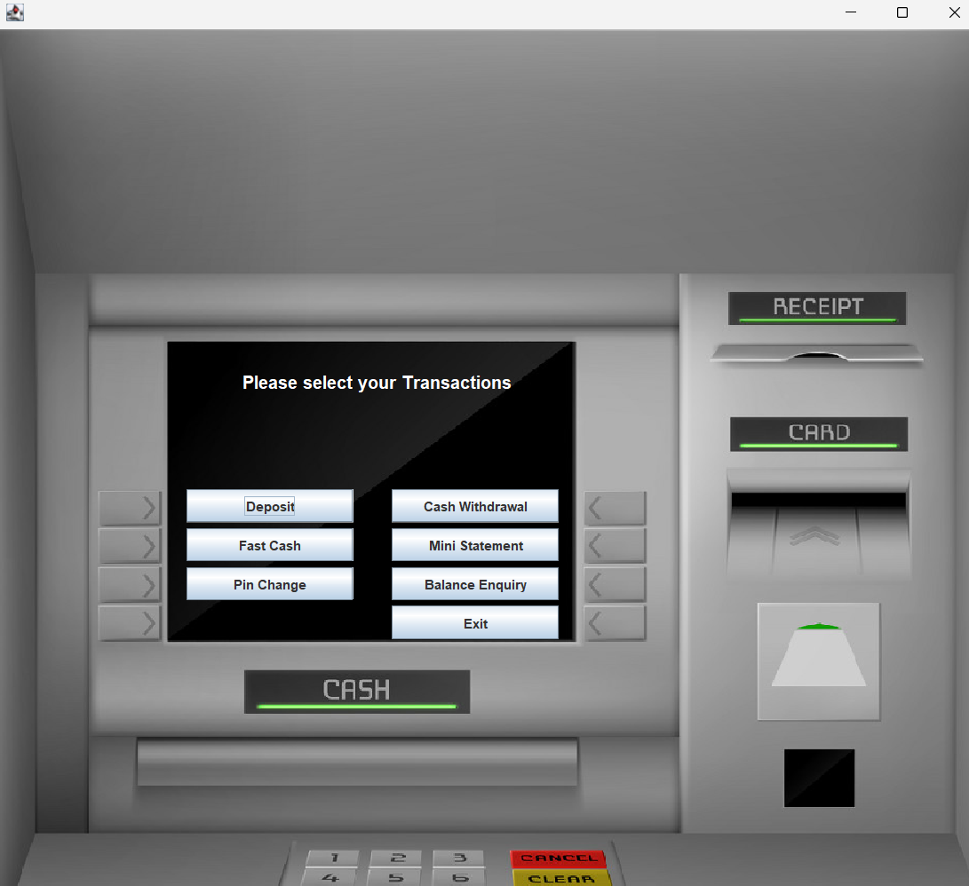 GitHub - saraswatibalotiya/ATM-Machine: It is a standalone Java ...