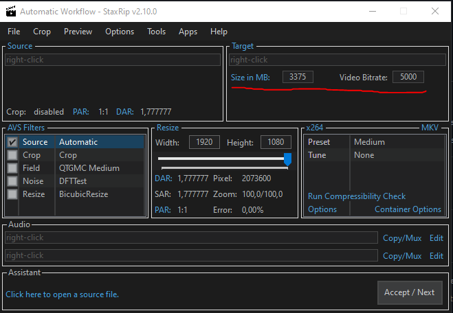 x264 2-pass encode wrong file size v2.10.0 · Issue #801 · staxrip/staxrip · GitHub