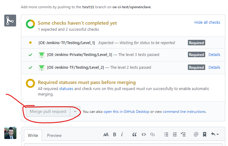 Jenkins GitHub multi-status checks · Issue #2805 · openenclave/openenclave · GitHub