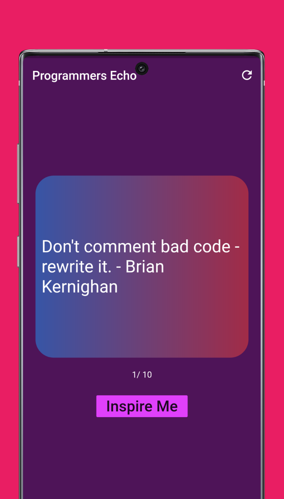 GitHub - Amitpatil215/Programmers-Echo: App to motivate Programmers