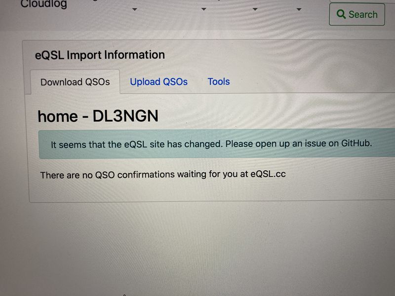 eQSL Download - "It seems that the eQSL site has changed...! · Issue #1799 · magicbug/Cloudlog ...