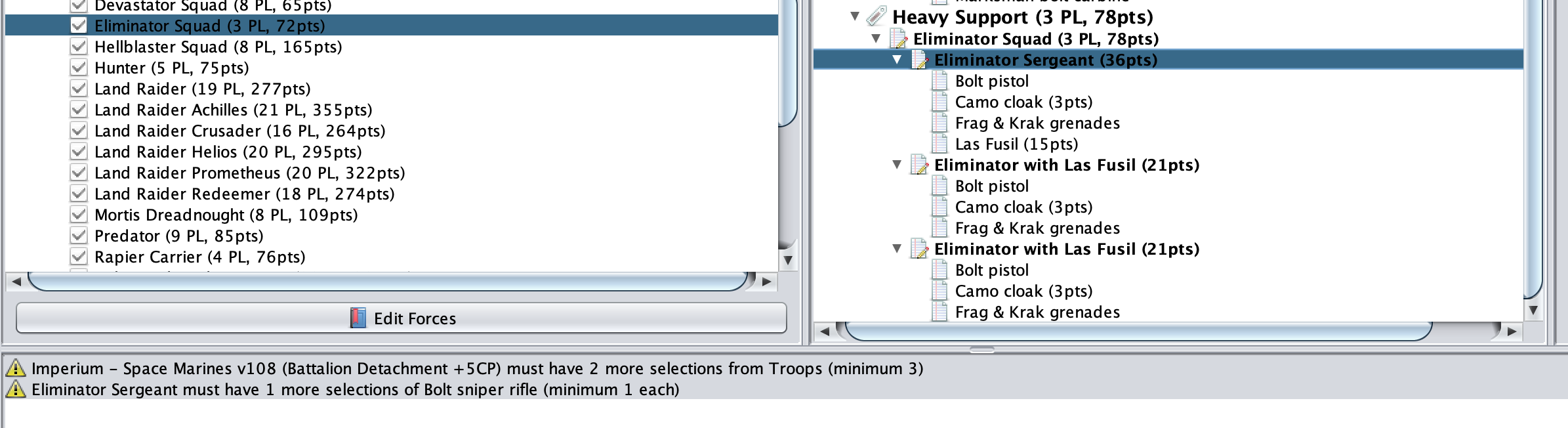 Space Marines - Captain in Phobos Armour: Weapon Profile, Infiltrators: 9 or 8 + Helix Adept ...
