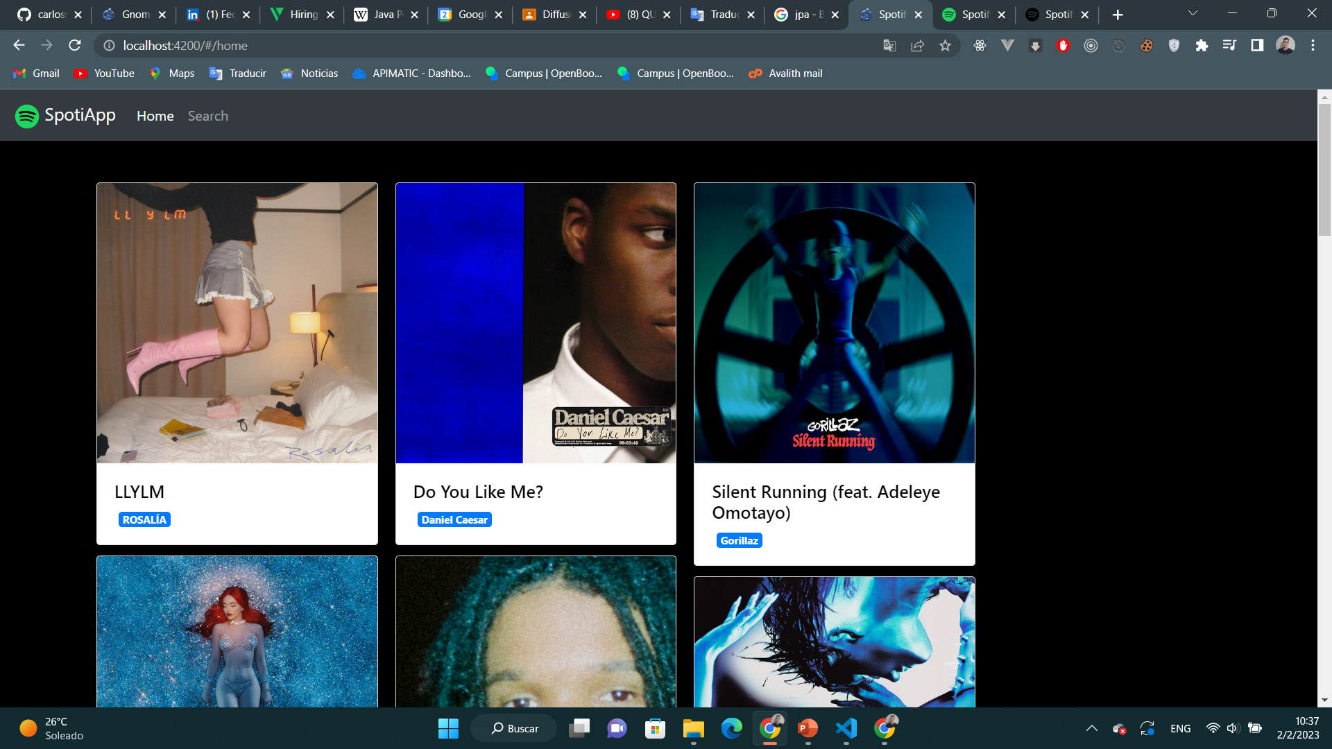 GitHub - carlossilvestri/spotifyapp: Una aplicación web que trae la información de las canciones ...