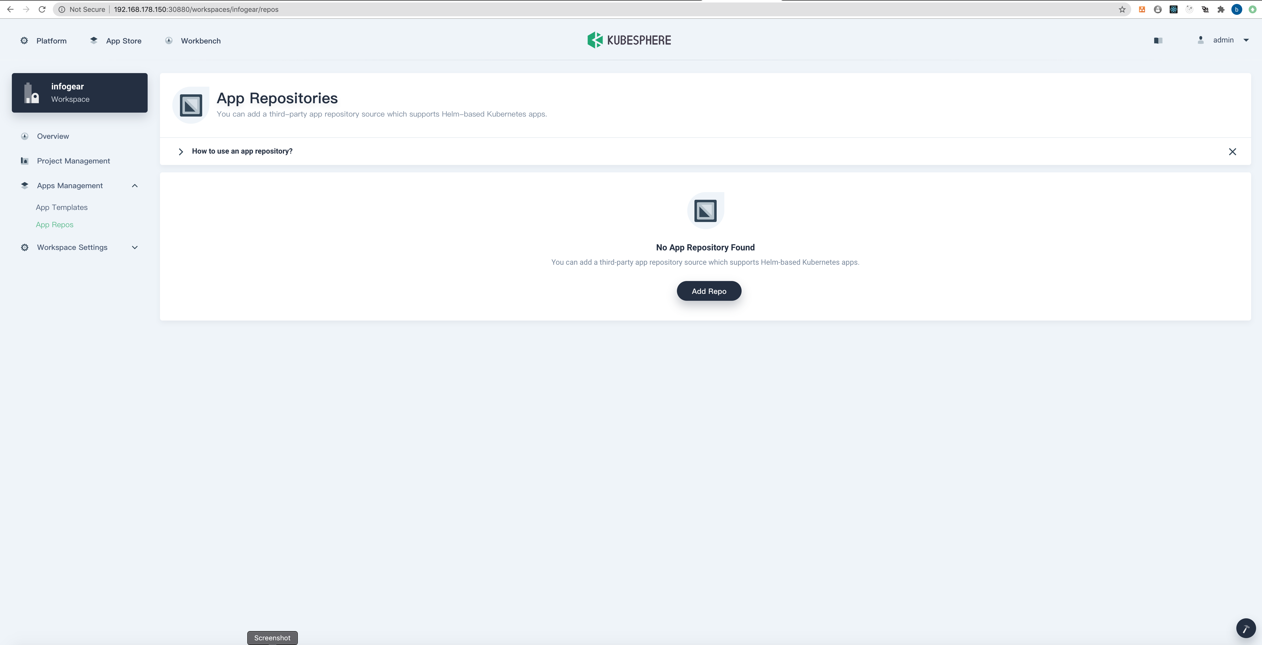 Helm repo can not be added · Issue #2573 · kubesphere/kubesphere · GitHub