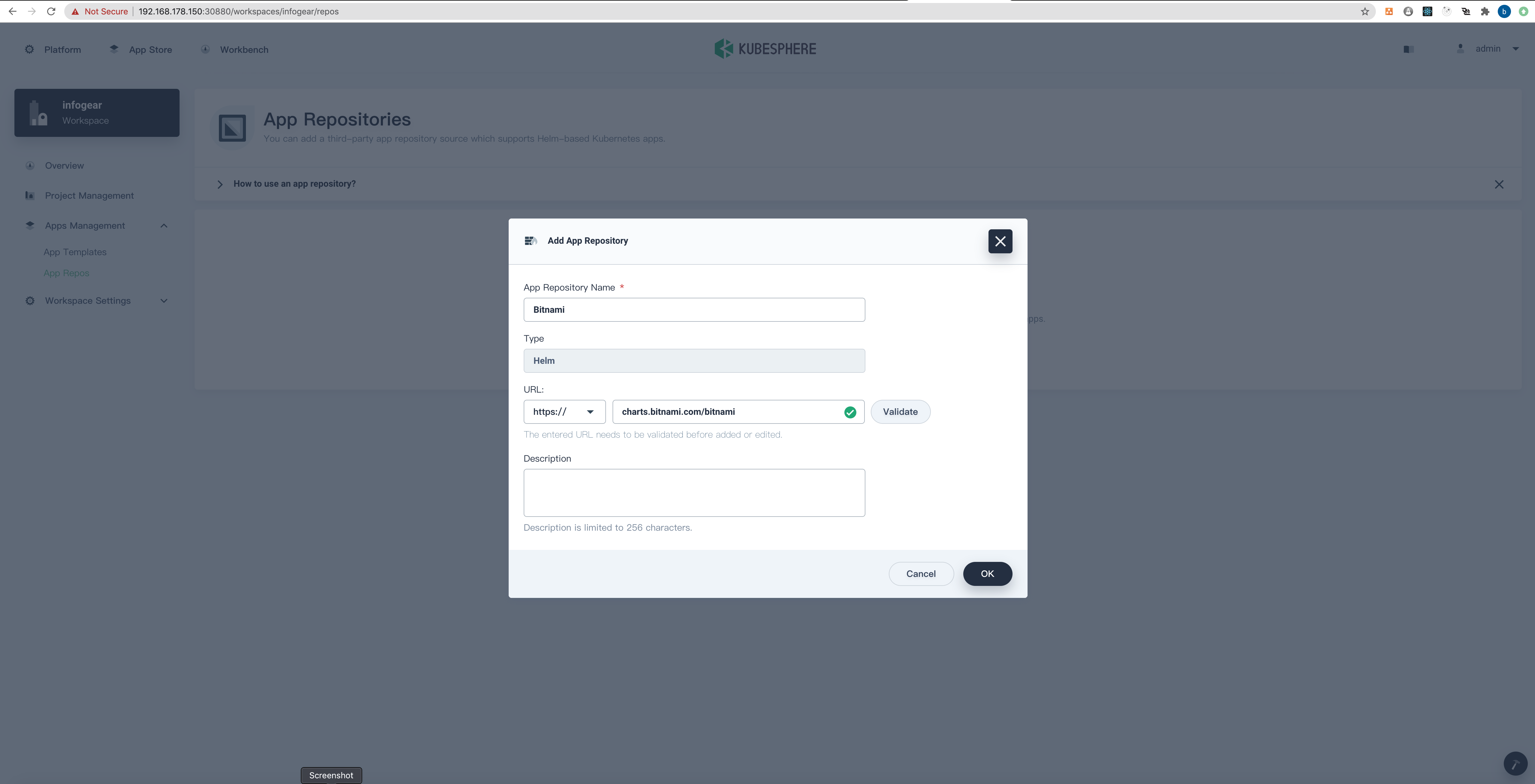 Helm repo can not be added · Issue #2573 · kubesphere/kubesphere · GitHub