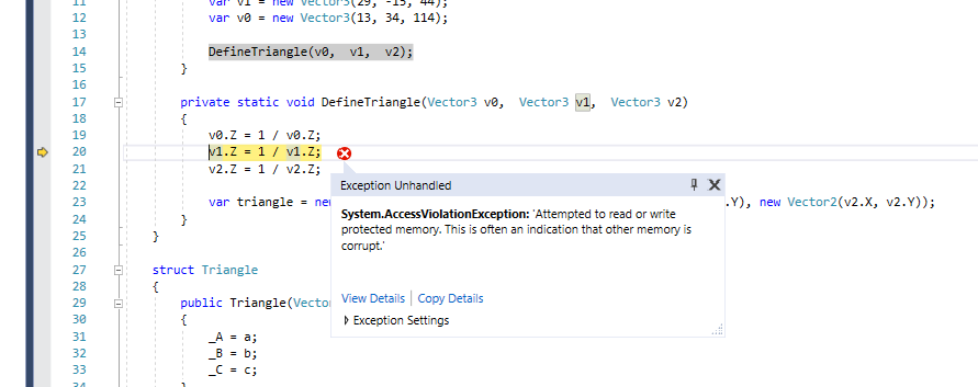 Access Violation Exception using System.Numerics.Vectors , with POC · Issue #11931 · dotnet ...