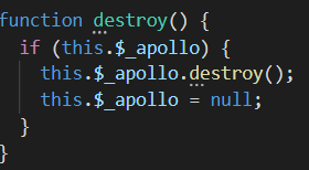 v4: Subscriptions don't stop after the component equipped with $apollo is unmounted · Issue ...