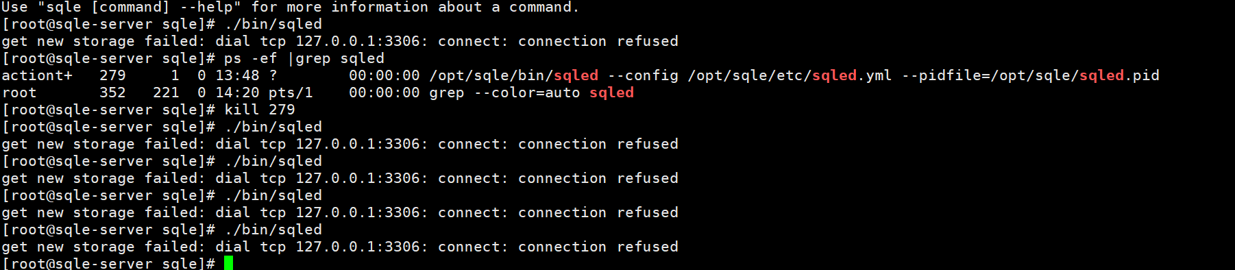 使用命令行参数启动sqle时会爆出空指针 · Issue #65 · actiontech/sqle · GitHub