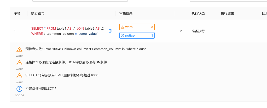 Mysql规则“禁止where条件中使用与过滤字段不一致的数据类型” 在部分场景下无法触发 · Issue 1878 