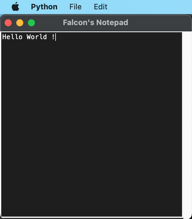 GitHub - anorangefalcon/FalconNotepadPy: A basic notepad