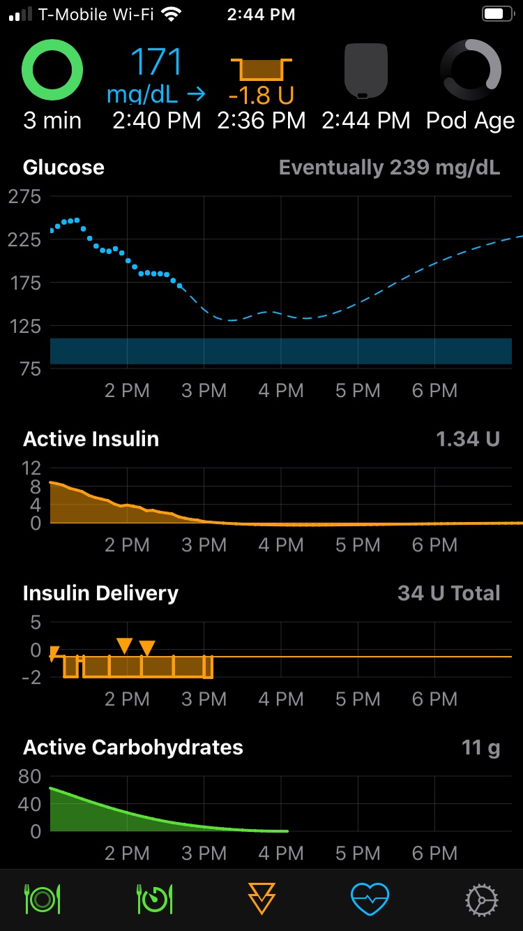 Loop's chart doesn't match Issue Report for predicted BG curve · Issue #1362 · LoopKit/Loop · GitHub