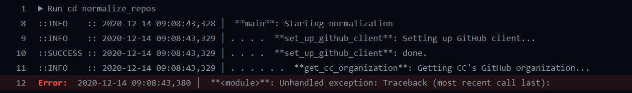 Use GitHub Workflow commands for better logs · Issue #112 · creativecommons/ccos-scripts · GitHub