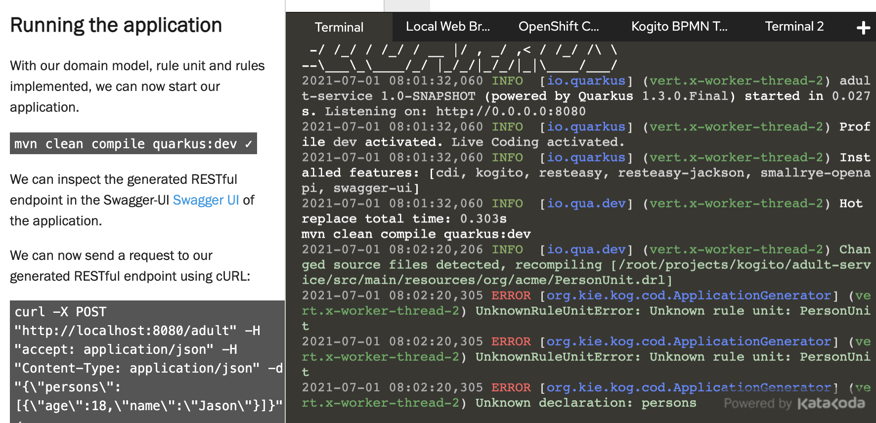 Kogito and Rules with RuleUnits: Unknown rule unit: PersonUnit · Issue #1231 · openshift-labs ...