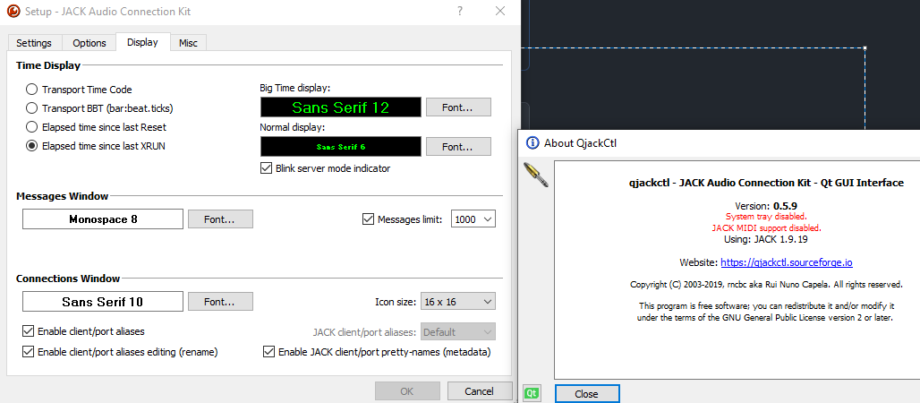 Windows version of qjackctl doesn't have client metadata · Issue #783 · jackaudio/jack2 · GitHub