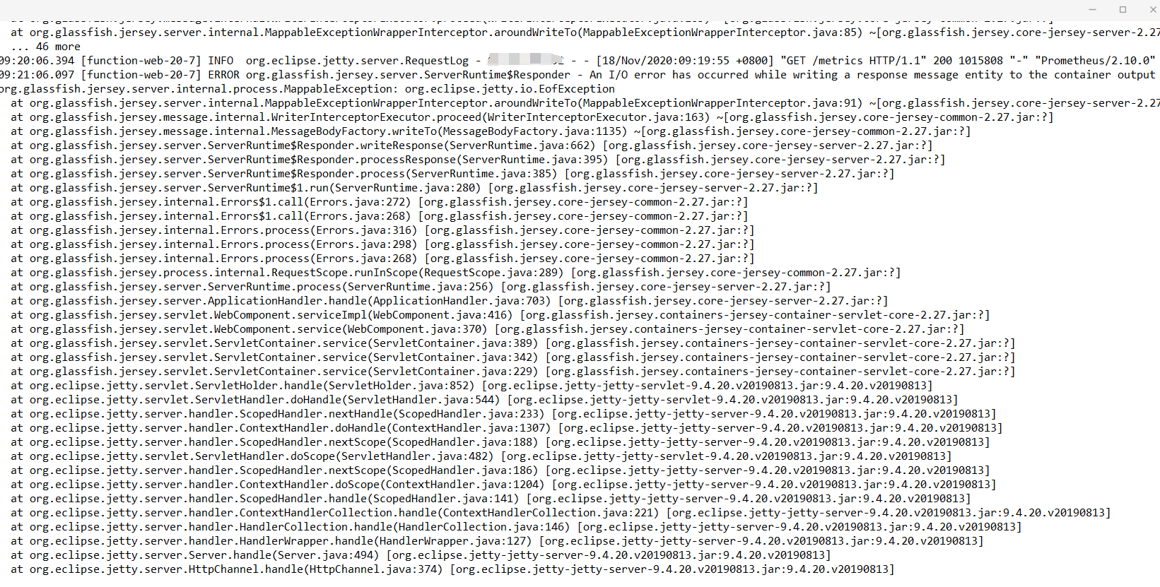 functions-worker get function instance's metrics error · Issue #8607 · apache/pulsar · GitHub