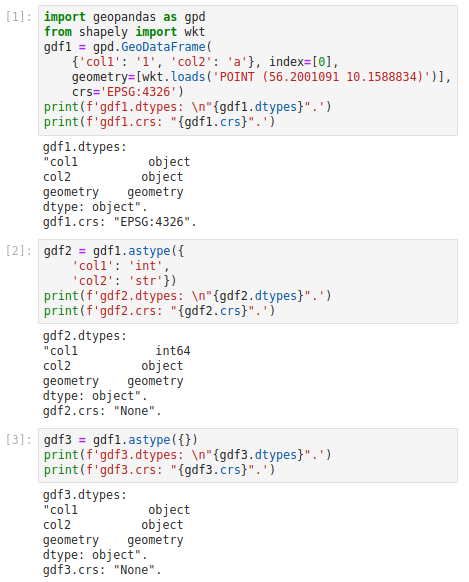 Geodataframe Crs Is Set To None After Gdfastype · Issue 1381 · Geopandasgeopandas · Github