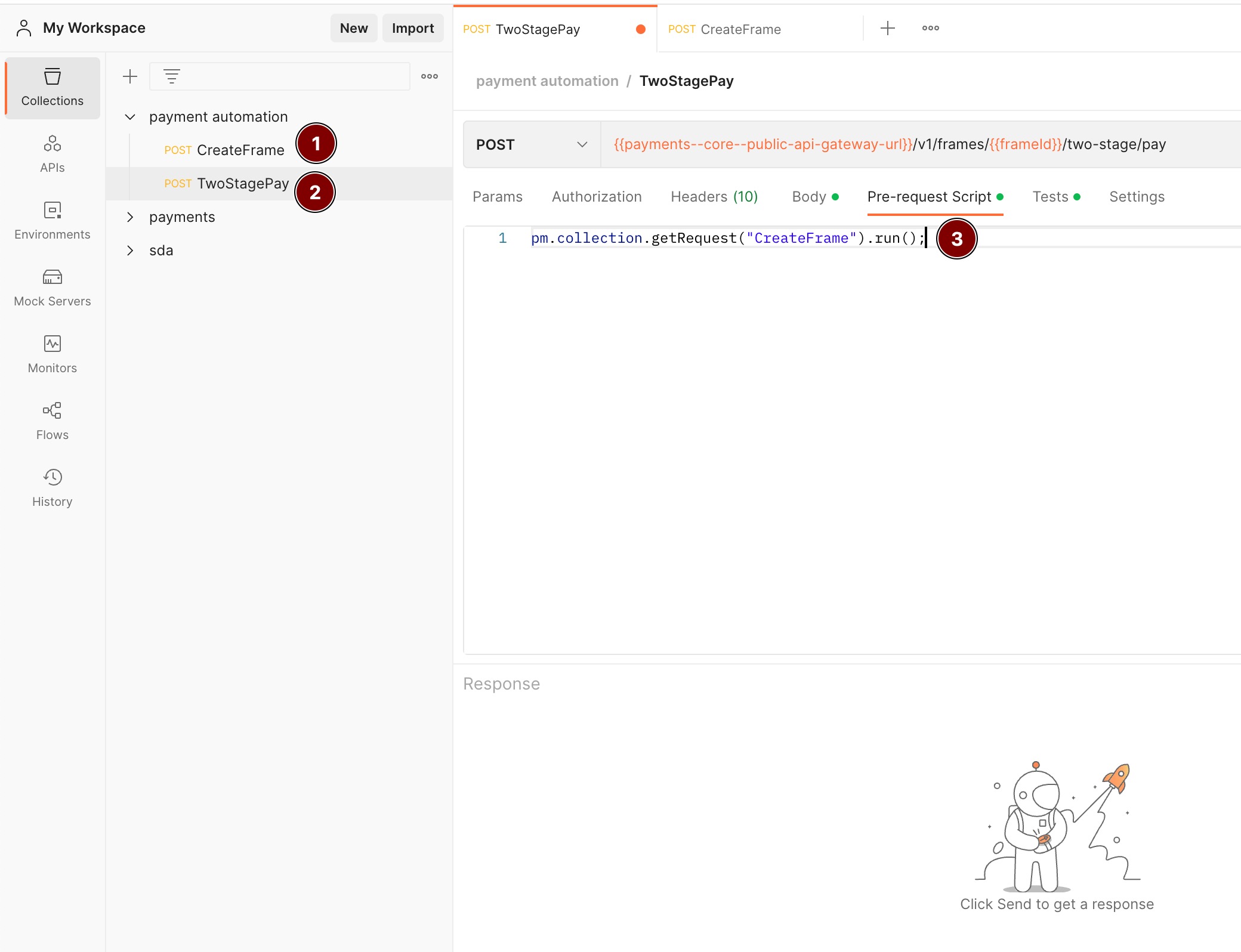 Send Request From Collection Using Script · Issue 11717 · Postmanlabs Postman App Support · Github
