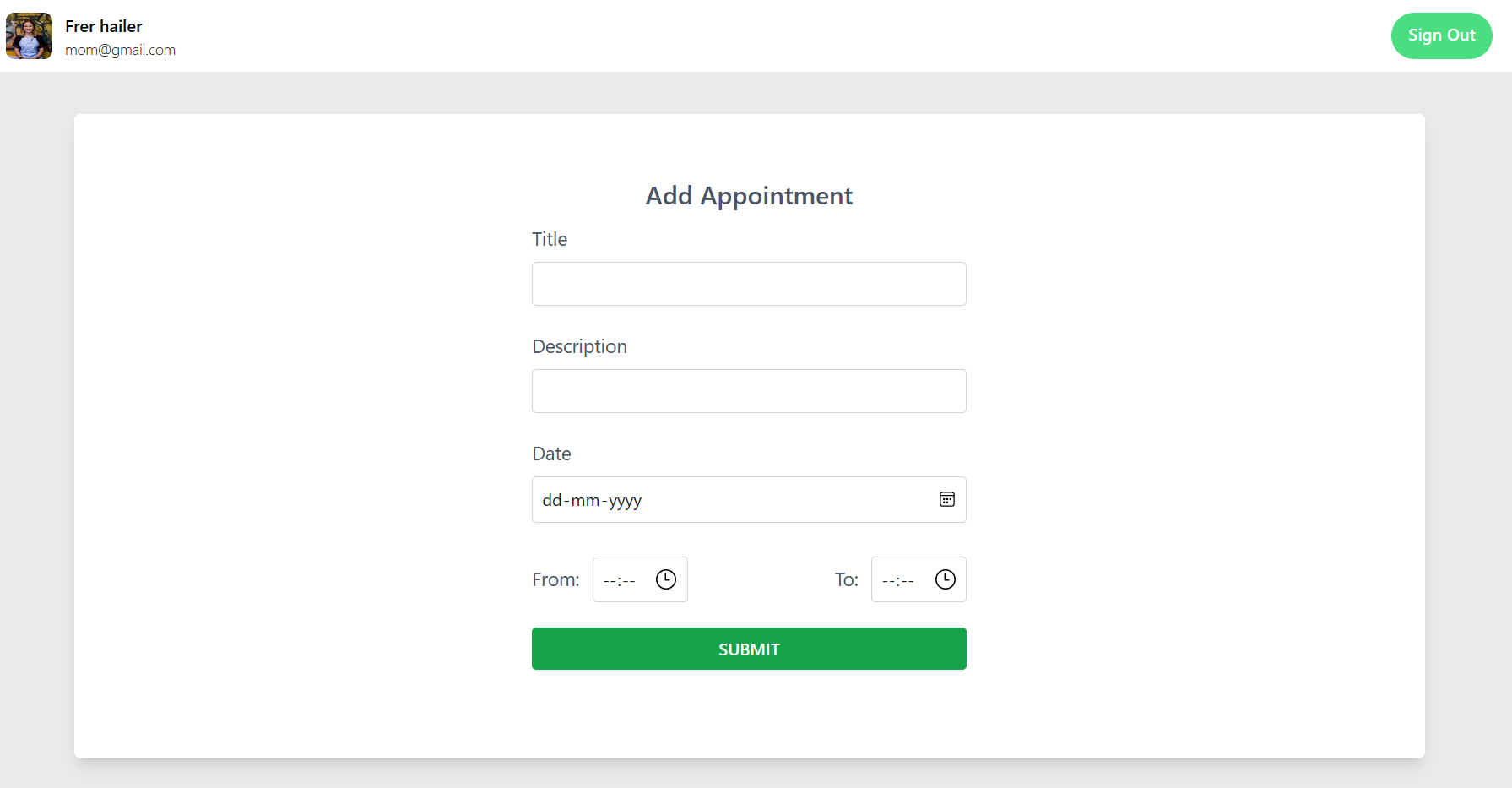 GitHub - she-code/appointment