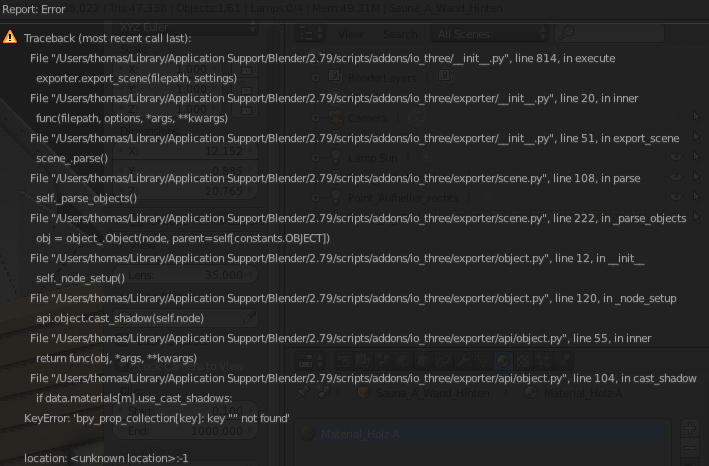 Blender Exporter Crashes trying to export scene · Issue #10629 · mrdoob/three.js · GitHub