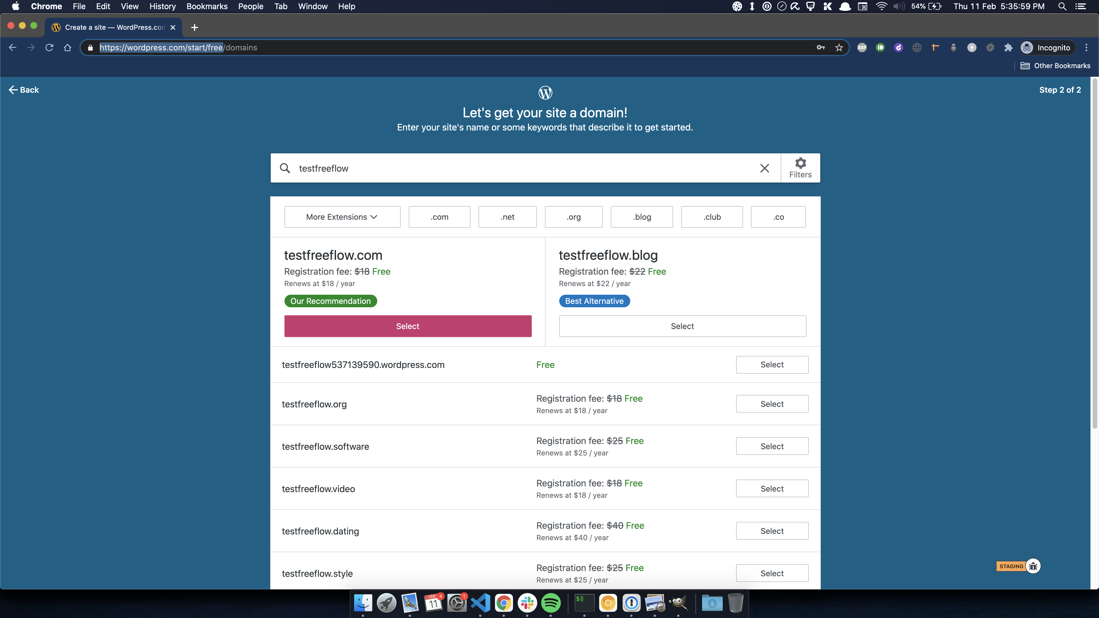 Signup Domains Step: Suggestions show price as "free" for /start/free and /start/ flows · Issue ...